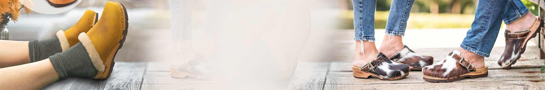 woody Clogs mit der biegsamen Holzsohle