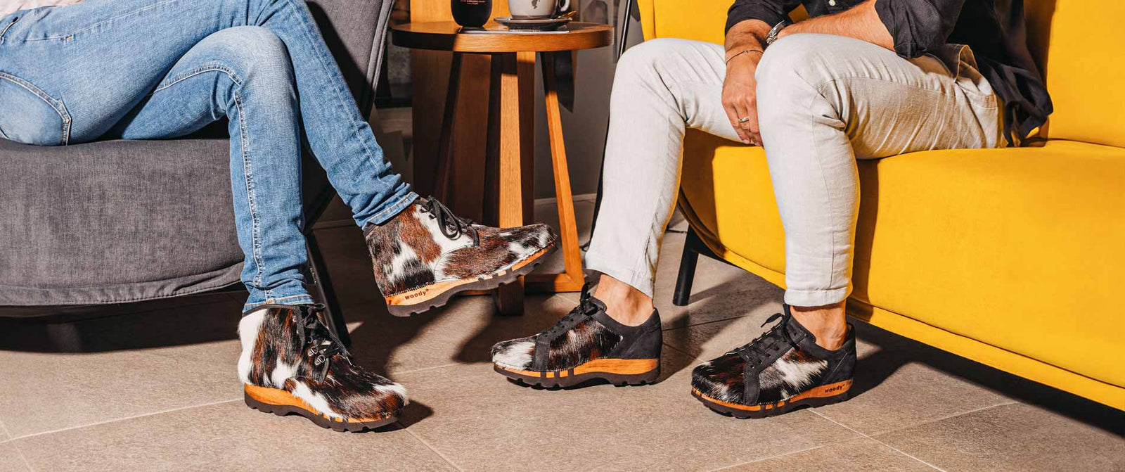 woody, THE WOODEN SHOE with a flexible wooden sole.