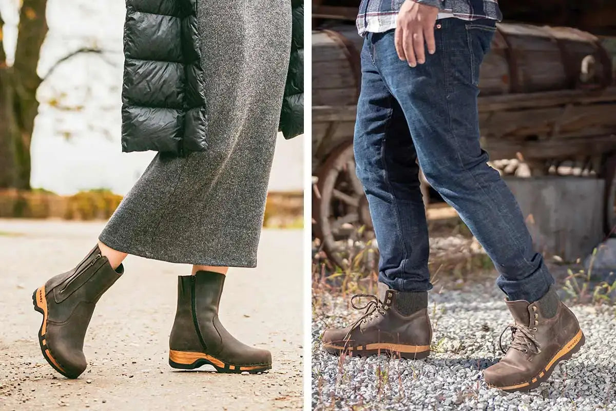 woody Ganzjahresschuhe mit der biegsamen, bequemen Holzsohle